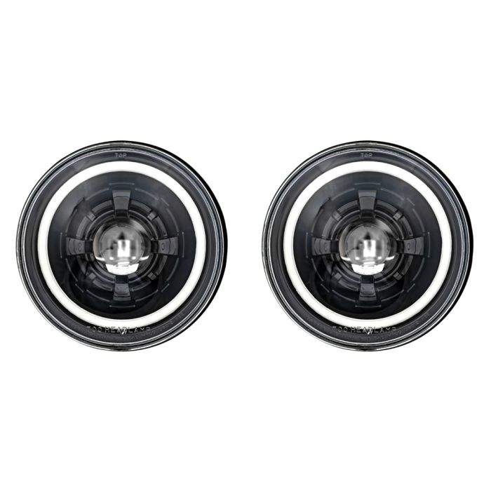 Dapper Lighting 7” Black LED Headlights Chevy Camaro 67-73